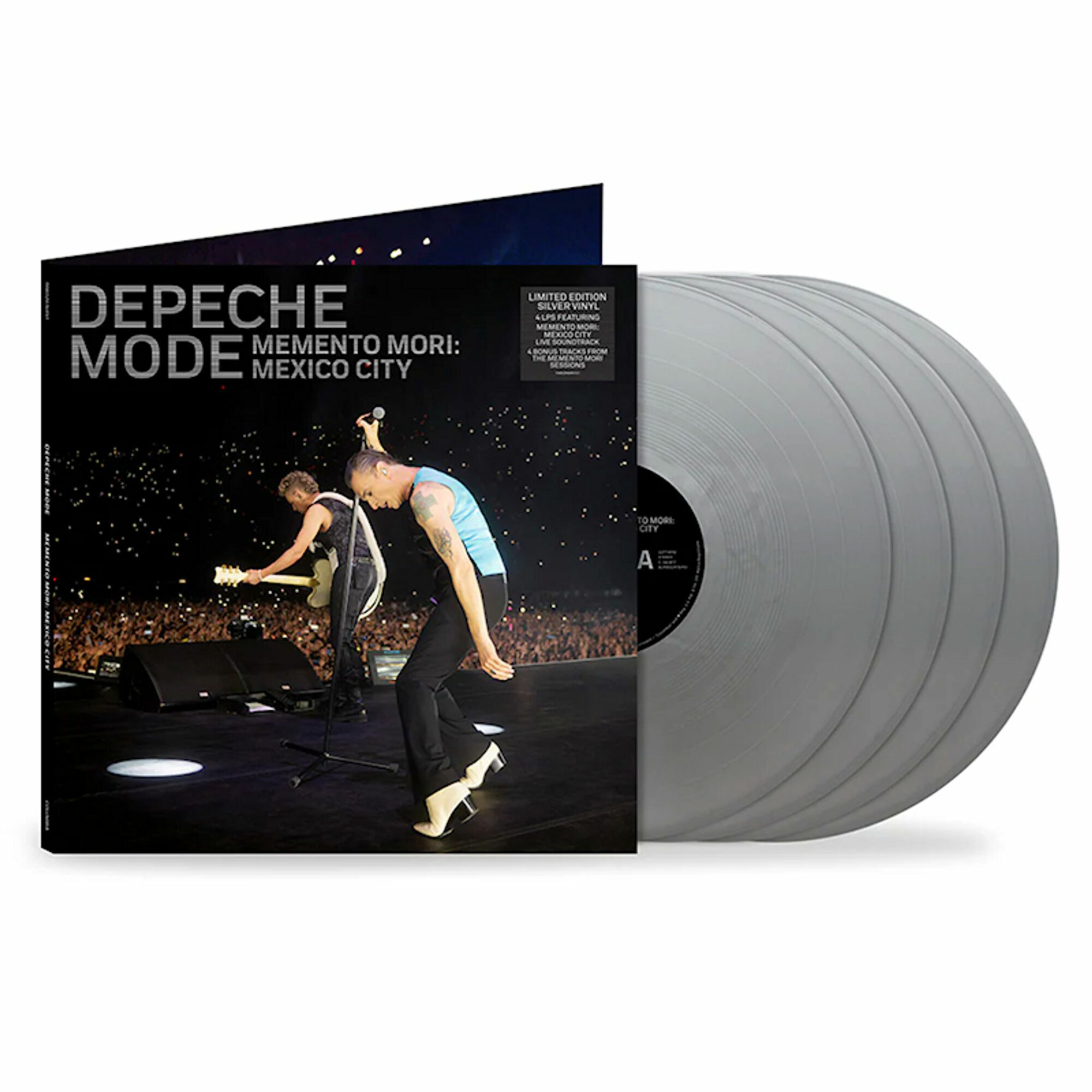 Виниловая пластинка Depeche Mode - Memento Mori: Mexico City (Limited Indie Exclusive Edition) (Silver Vinyl) (4 LP) (4 LP)