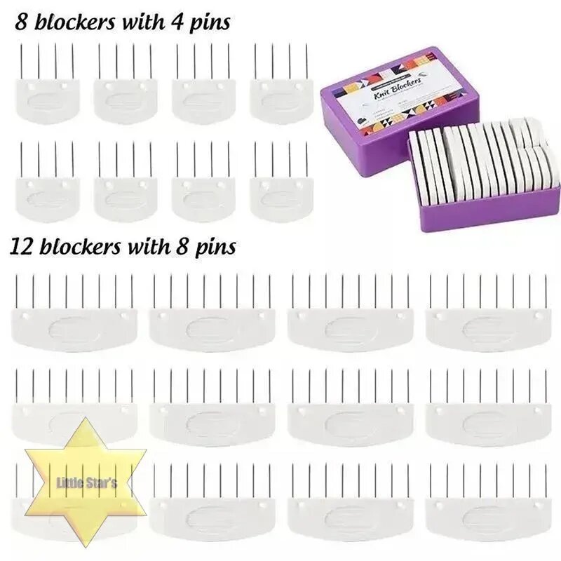 Набор блокаторов для вязания из нержавеющей стали, 20 шт. Блокаторы для вязания разных размеров