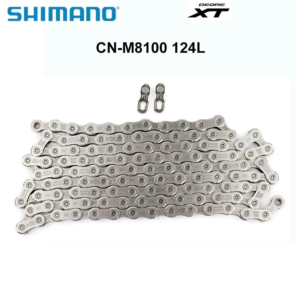 SHIMANO DEORE XTR CN M9100 XT M8100 SLX M7100 DEORE M6100 Цепь 12 скоростей MTB CN-M8100 124L Bulk