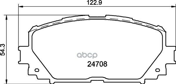 Колодки тормозные TOYOTA Yaris (06-) передние (4шт.) MINTEX Mintex арт. MDB2956