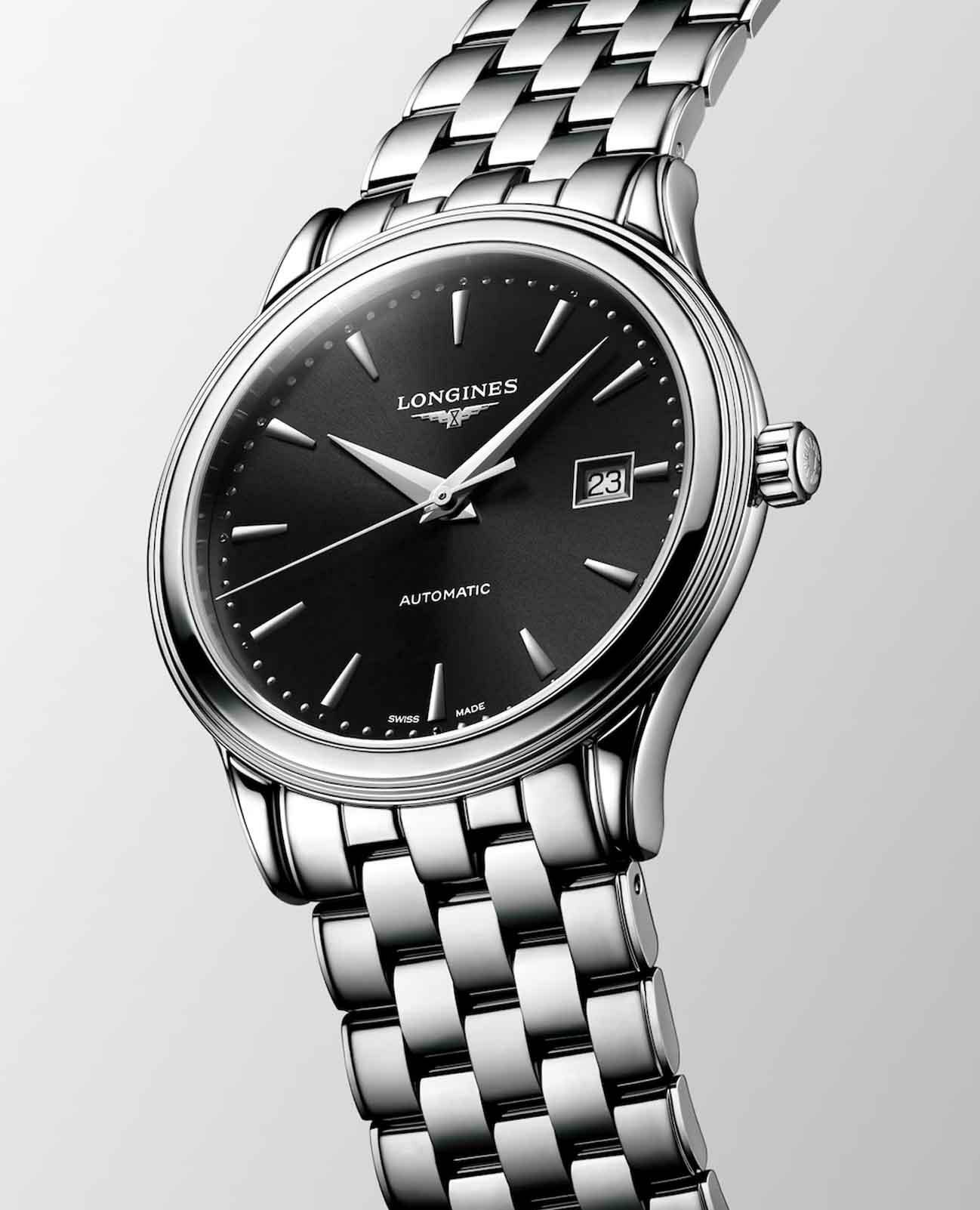Наручные часы LONGINES, серебряный — фото 1