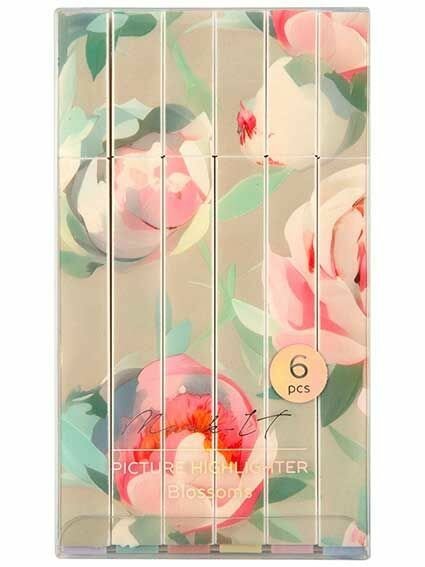 Набор текстовыделителей LOREX Mark it Blossoms, 6 цветов, скошенные, 1-4 мм