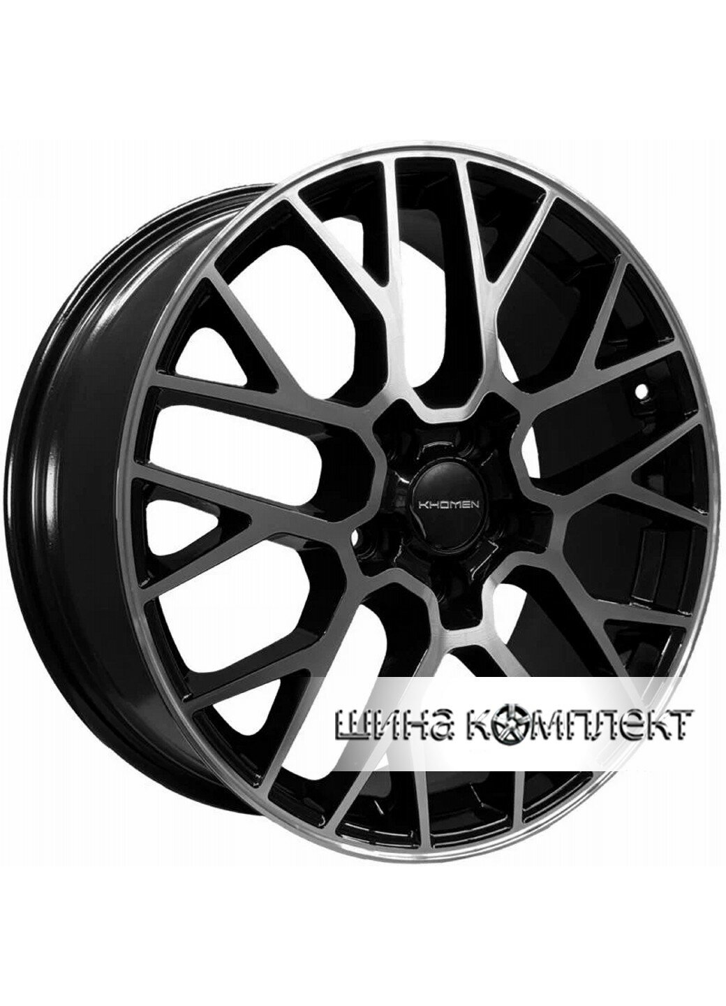 Колесный диск Khomen Wheels KHW1818 7x18 5x114,3 ET35 60,1 Black-FP литой для автомобиля