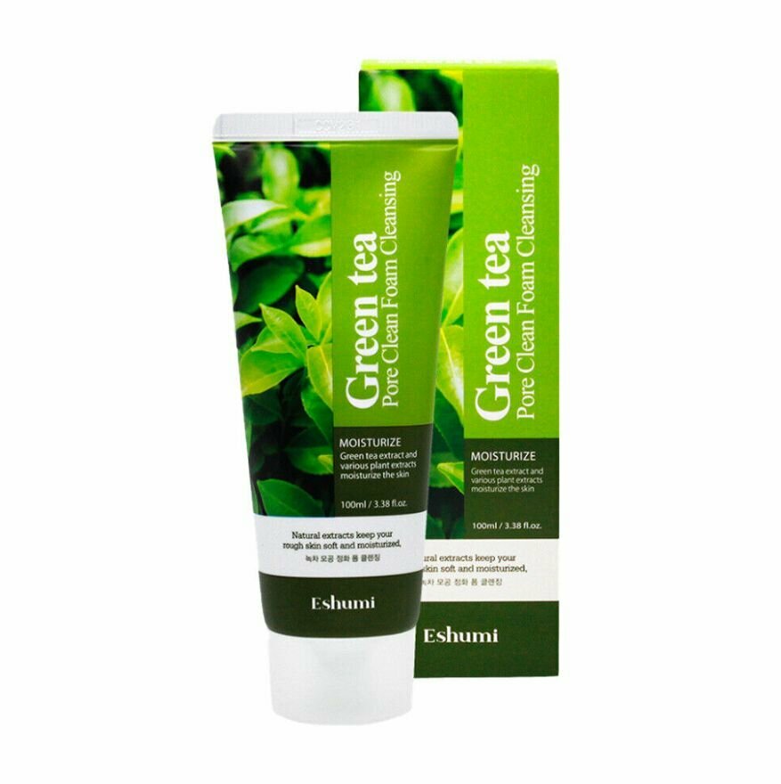 Eshumi Очищающая пенка для умывания с экстрактом зеленого чая Green Tea Pore Clean Foam Cleansing 100 мл