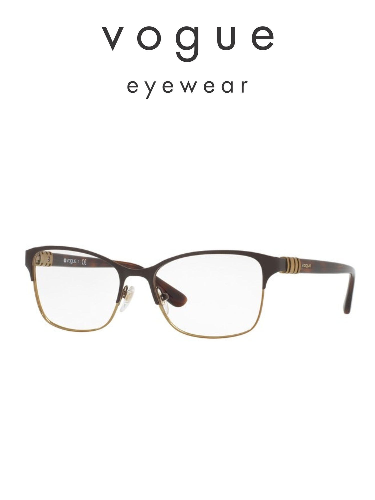 Оправа для очков Vogue Eyewear VO4050 997, женская, металл/ацетат, коричневая