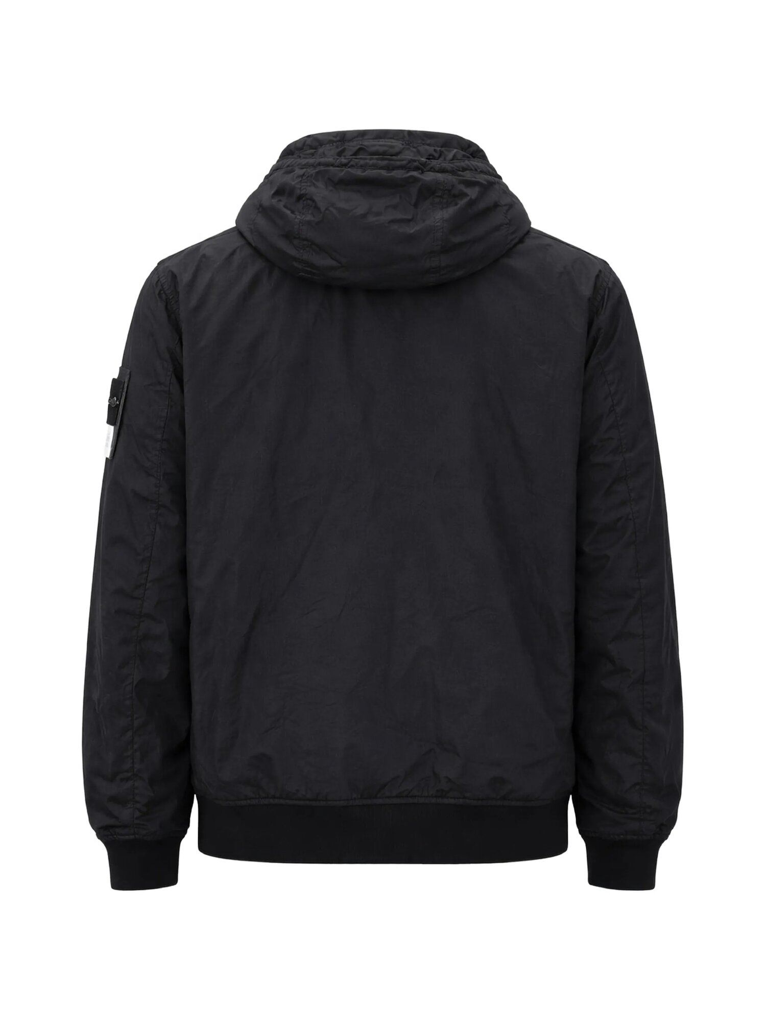Куртка Stone Island Hooded bomber jacket, размер M, черный — фото 1