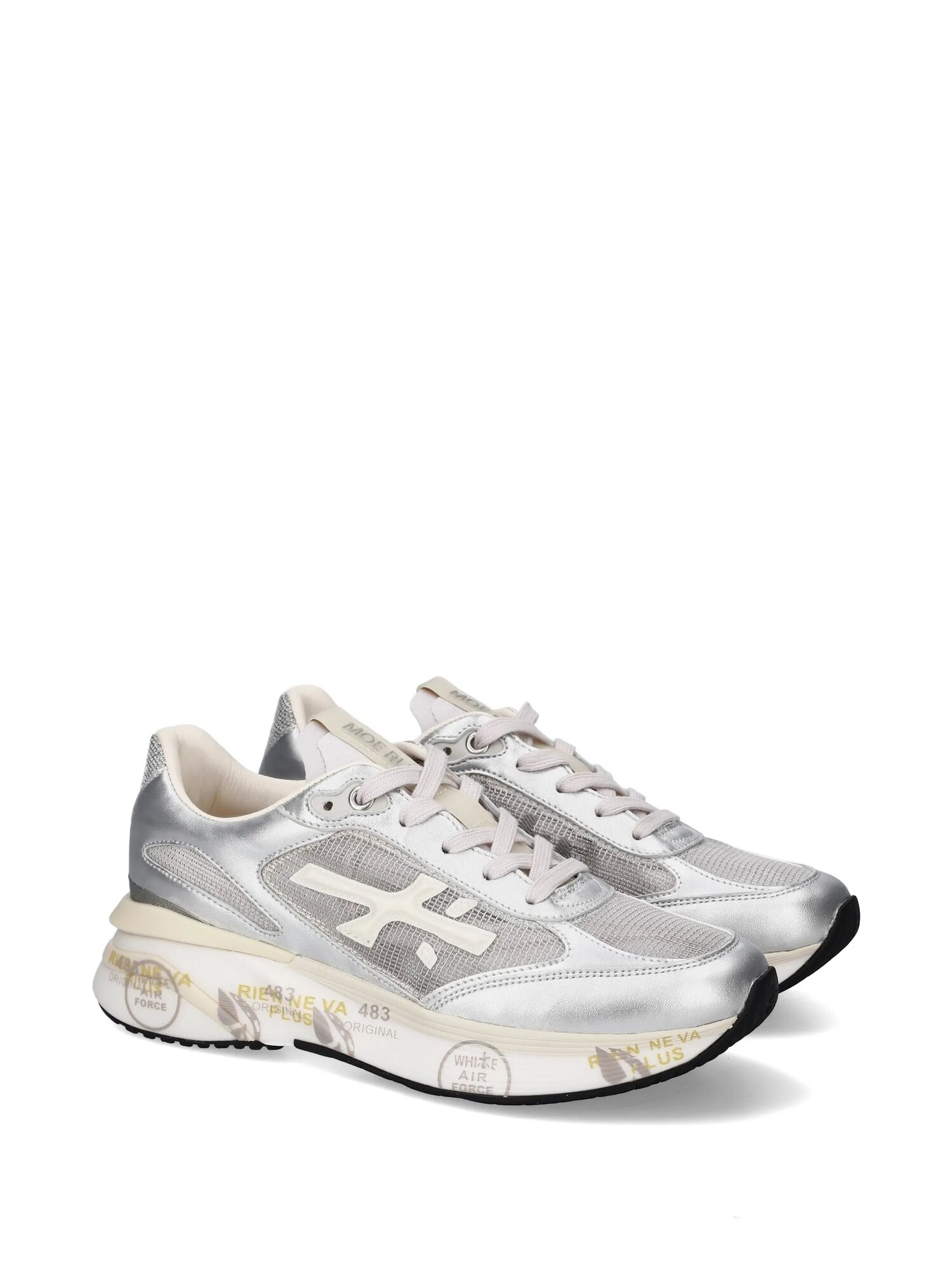 Кроссовки PREMIATA Mesh panelled sneakers, размер 36 EU, серебристый — фото 1