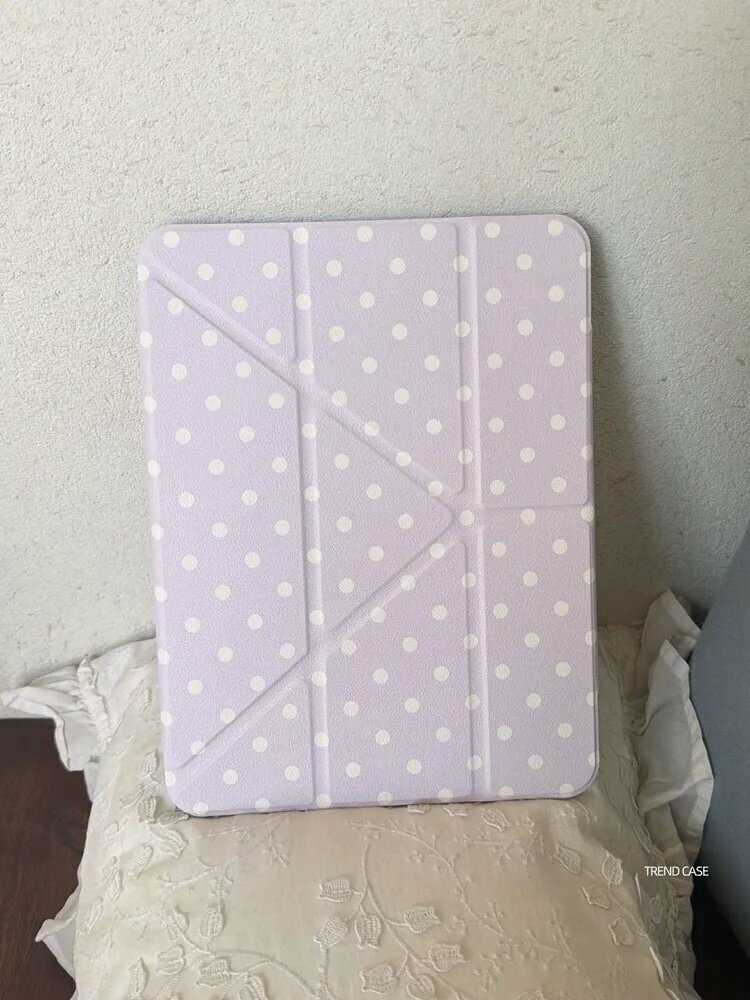 Простой чехол в горошек для iPad Air 11 10th 11th A16 9th Cover Pro11 4 5 10.9 дюйма 12.9 M2 M3 M4 Mini 7 Держатель для карандашей