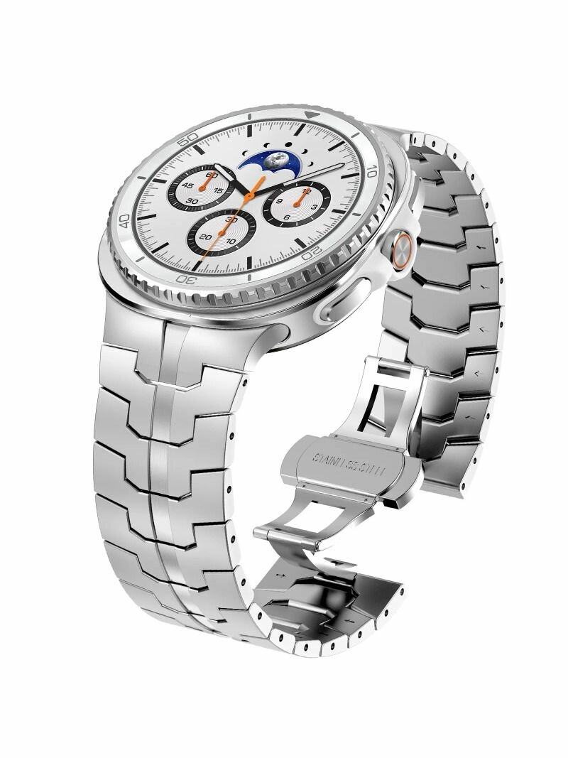 Металлический ремень для Samsung Galaxy Watch 8/8 Classic 40 мм 44 мм 46 мм браслет из нержавеющей стали