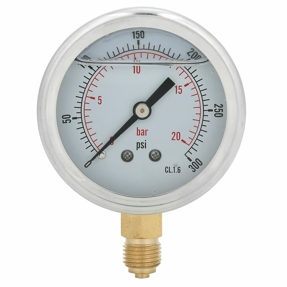 TS PGG604-20bar 1/4BSP Y60 Радиальный маслонаполненный манометр для машинного оборудования