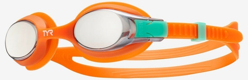 Очки для плавания детские TYR Swimple Mirrored 802 Оранжевый (802 Оранжевый, O/S)