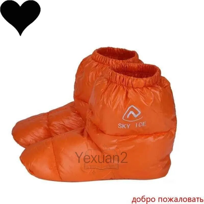 Эксклюзивные пуховые носки чуни для туризма, спальники для ног размер L