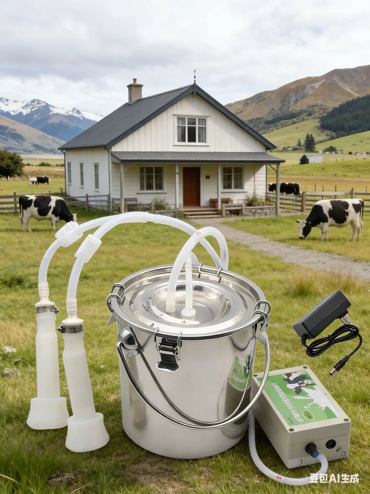 Доильный аппарат AGRI для коз с пульсатором и пластиковыми стаканами