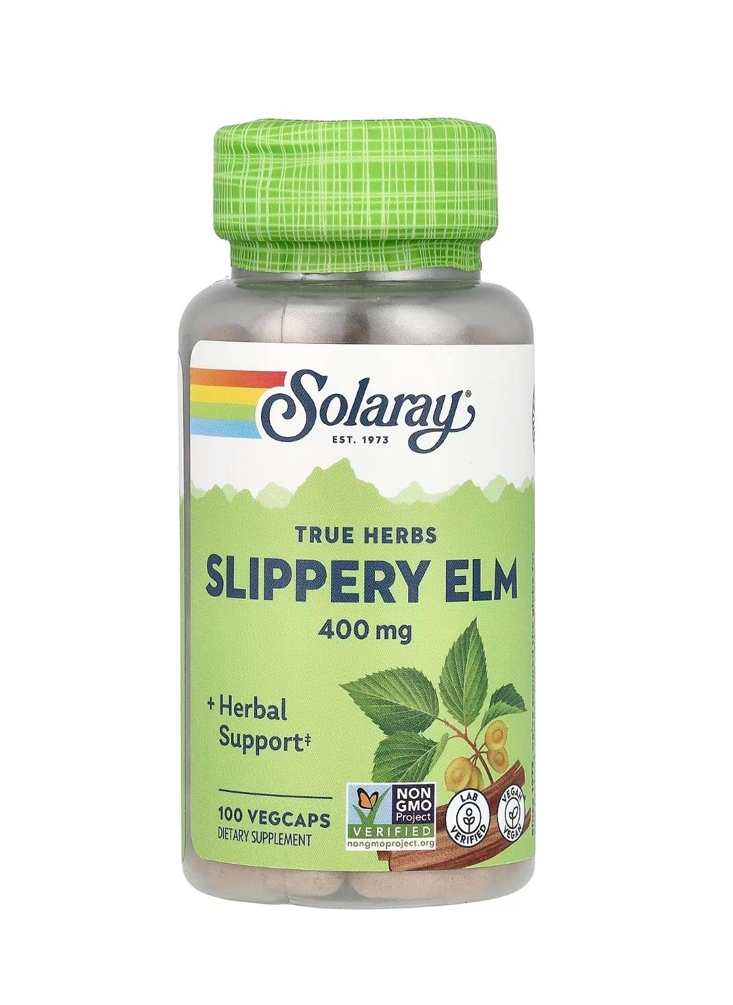 Solaray кора скользкого красного вяза 400 мг 100 капсул