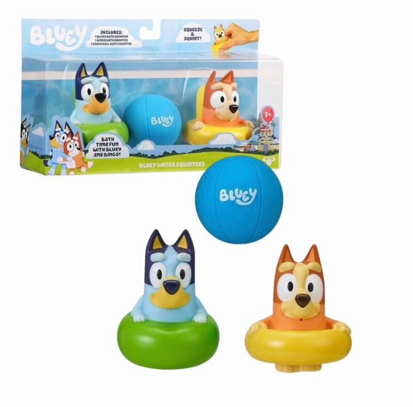 Moose Bluey Water Squirters Набор для купания Блуи 3 фигурки