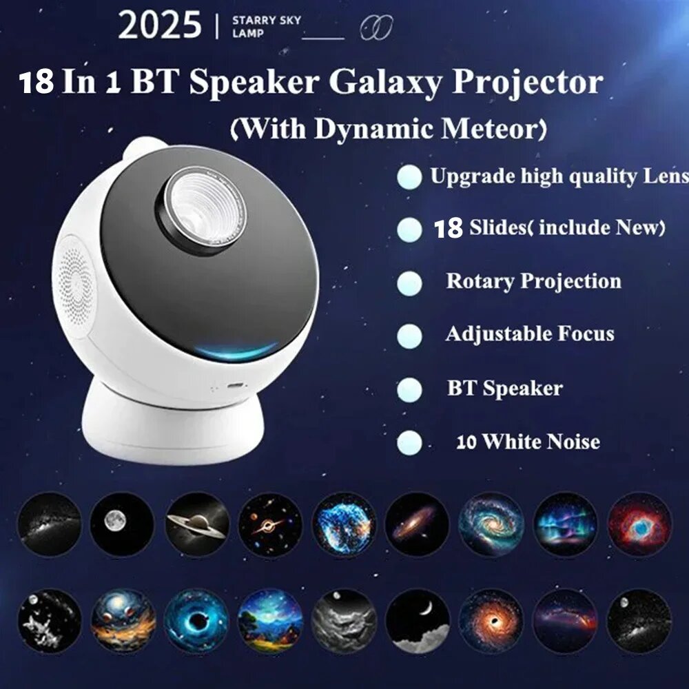 Galaxy Projector Lamp 18 in1 Top, BT Speaker