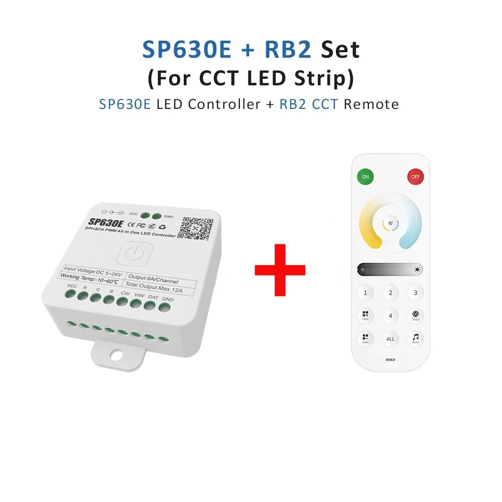 SP630E + RB2 контроллер для CCT LED ленты