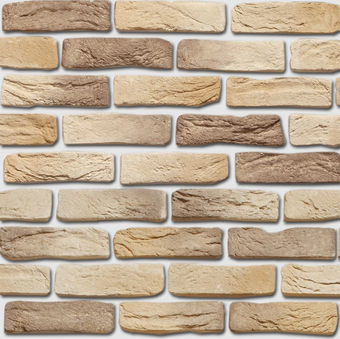 Декоративный камень на основе белого цемента, 1м2, для наружных и внутренних работ, влаго и жаростойкий