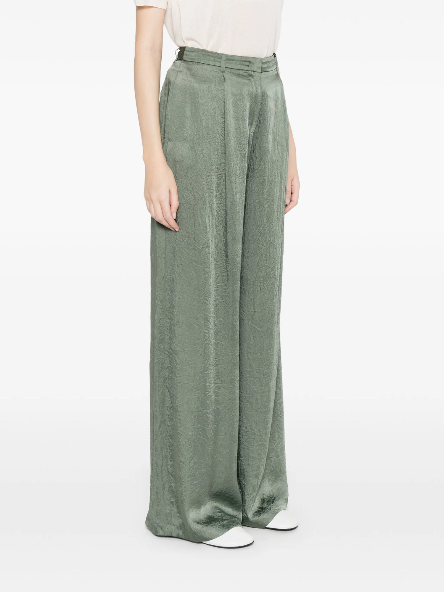 Брюки Monochrome Pleated trousers, размер 42, green — фото 1