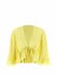 Блуза Alberta Ferretti Drawstring ruffled blouse, размер 42, yellow