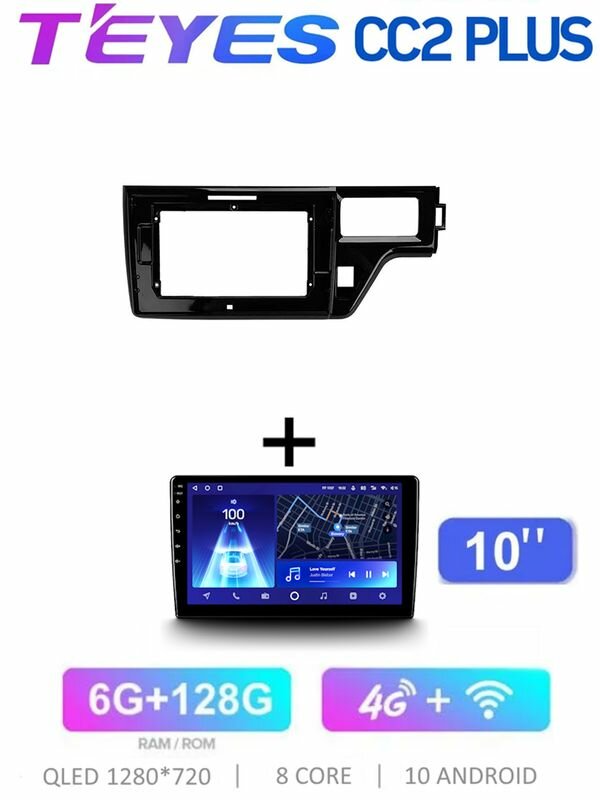 Магнитола 10" Teyes CC2 Plus 6/128 Gb для Honda Stepwgn 5 2015-2021 Правый руль