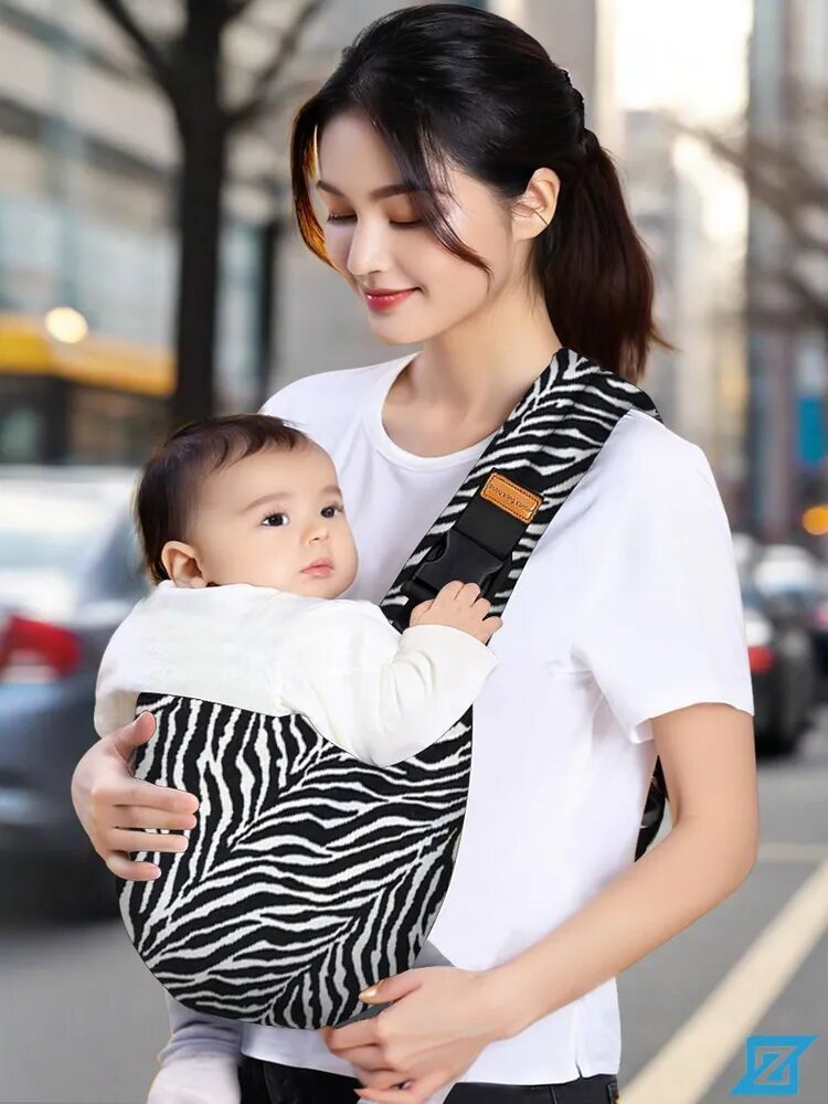 Слинг Май для новорожденных, переноска для детей с рисунком зебра, удобный рюкзак для прогулок и путешествий