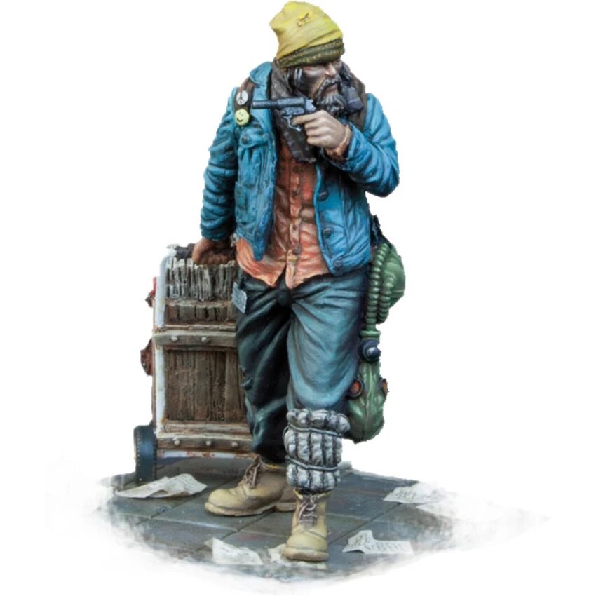 Неразборная фигурка офицера Wyrd 1/35