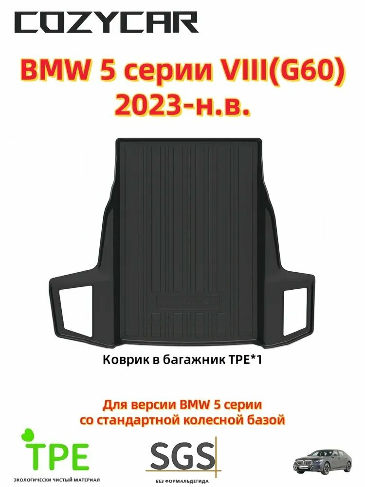 COZYCAR Коврики в салон автомобиля, Термопластичная резина (ТПР), 1 шт.