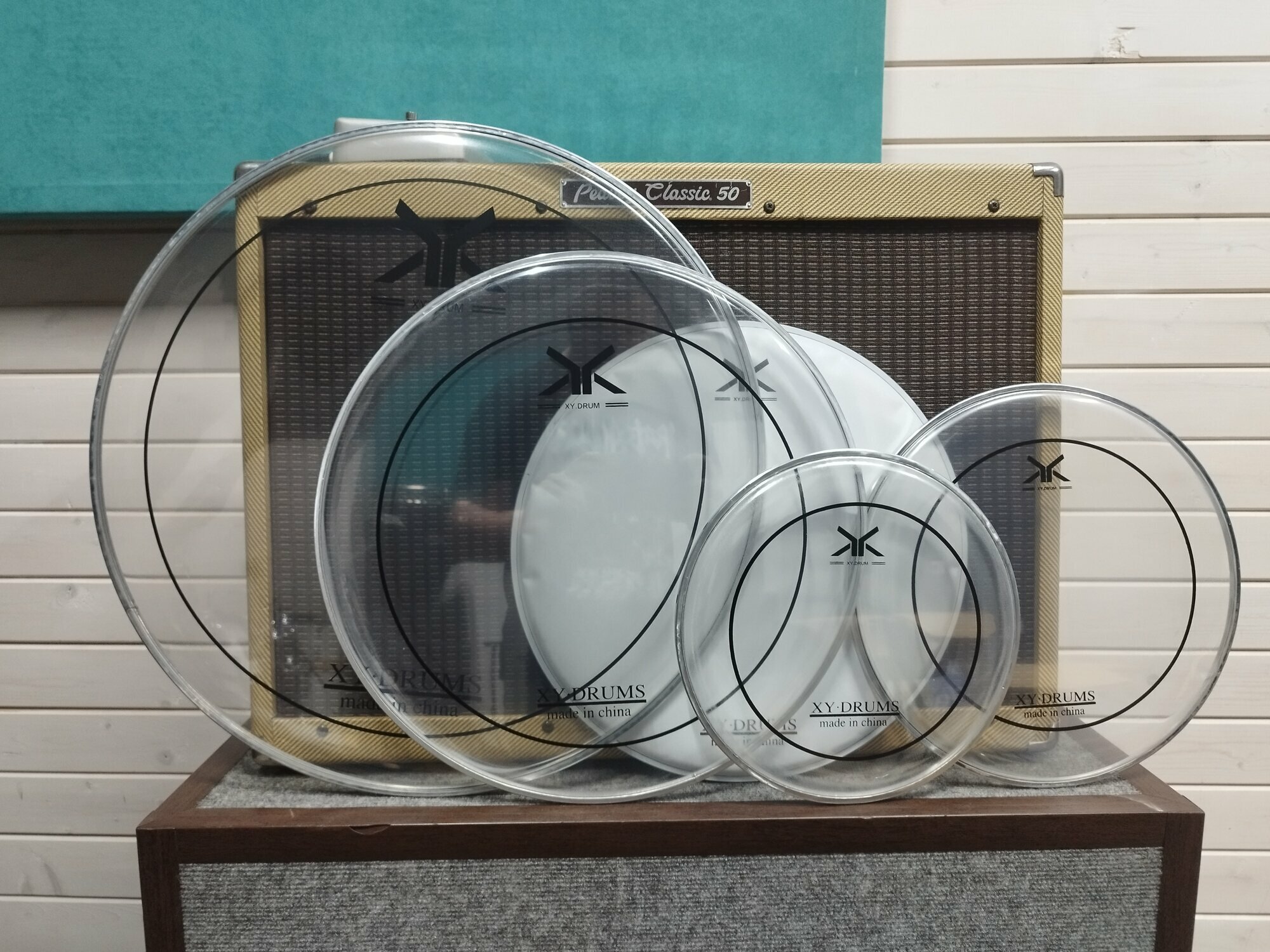 Комплект двухслойных пластиков для барабанов XY Drums (10-12-14-16-20)