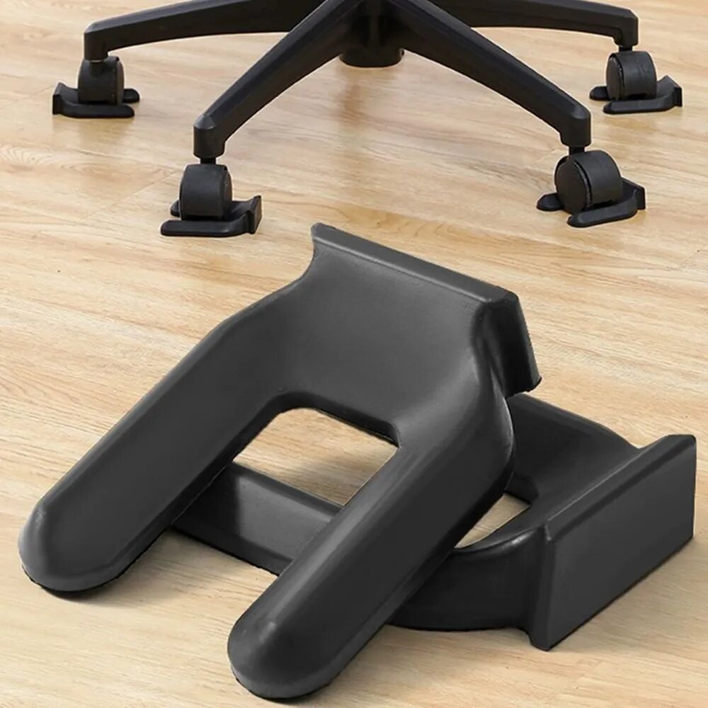 Стопор для мебельных колёс из резины с пазом, 4 шт, для фиксации и предотвращения скольжения