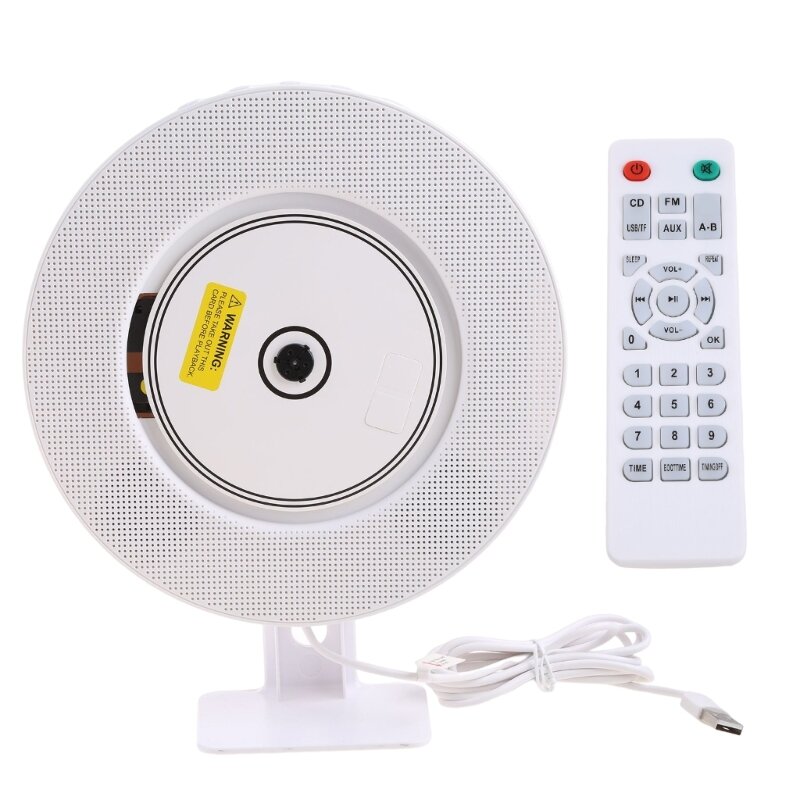 CD-плеер Настенный с Синим зубом CD-Музыкальный плеер Портативный для дома с Дистанционным Управлением HiFi Звуковой Динамик USB