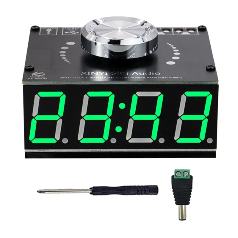 2x50 Вт DC 8-24 В Цифровой Усилитель Мощности Плата Предусилителя Запчасти Стерео Усилитель для Домашнего Кинотеатра