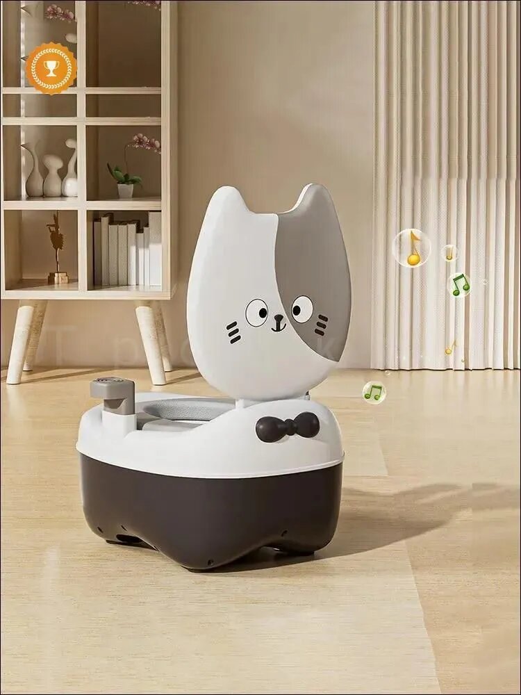 GM Музыкальный Горшок Для Мальчиков Девочка Детский Горшок с Музыкой Белый Пластик