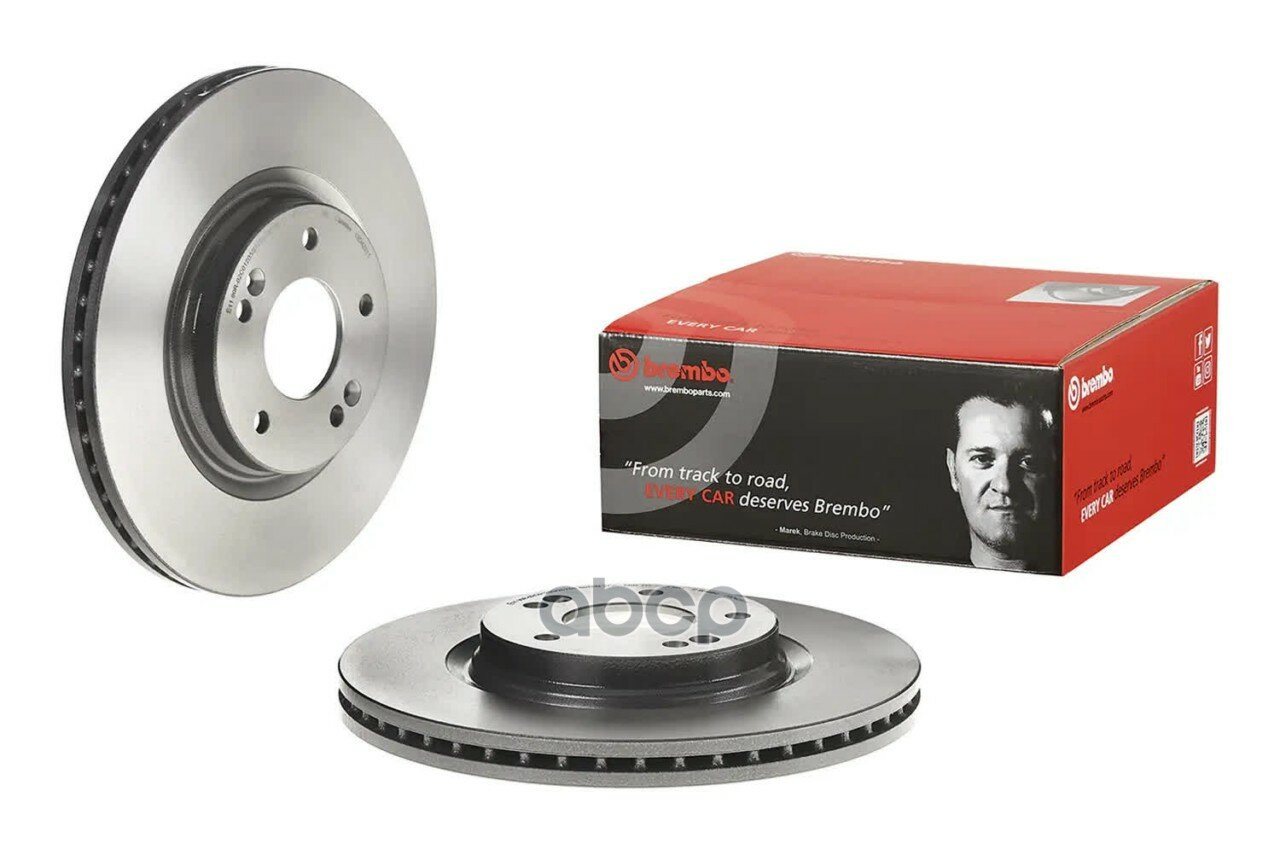 Диск тормозной передний вентилируемый Brembo арт. 09D42811