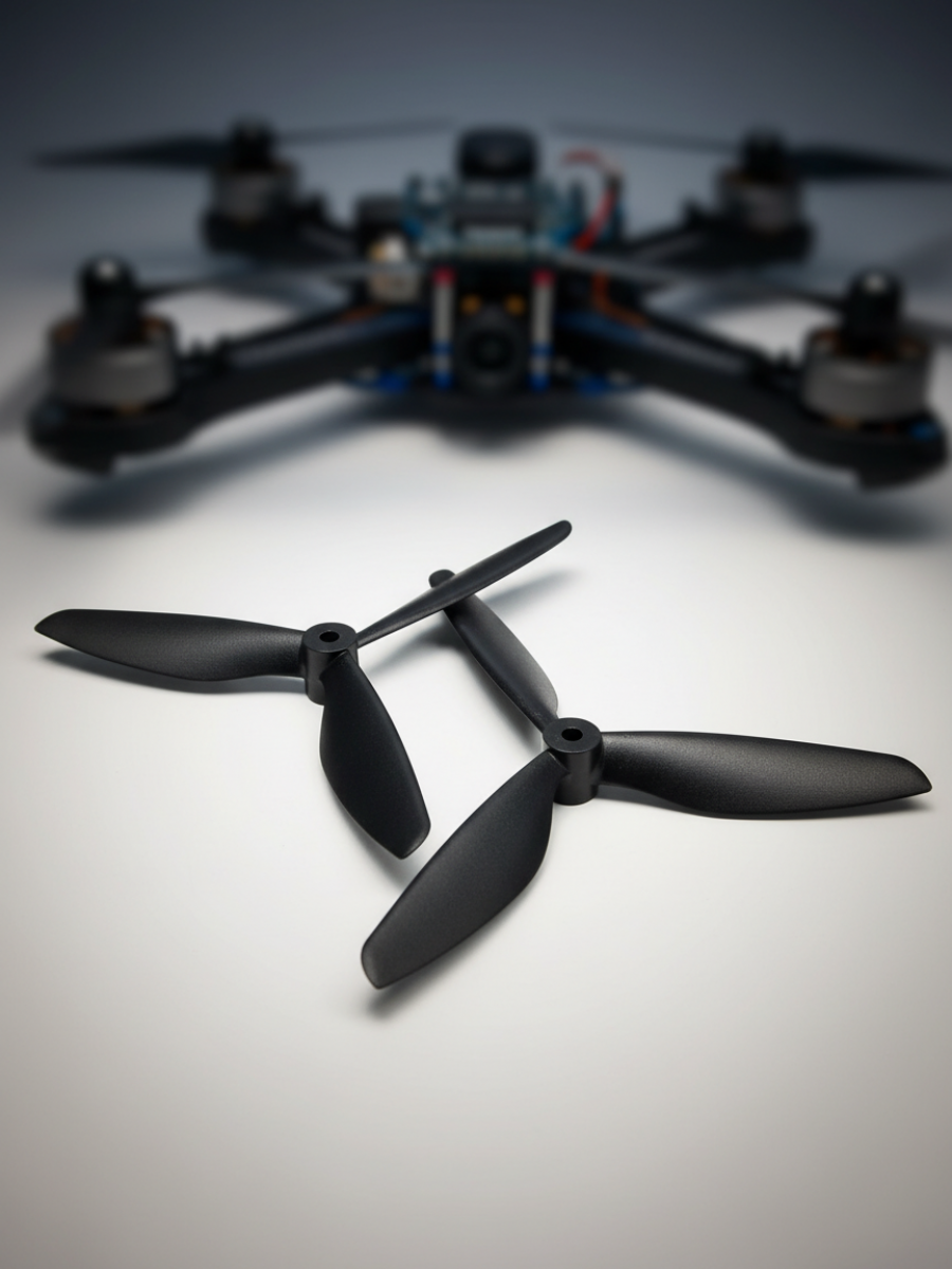 Пропеллеры 9045, 9 x 4.5 дюймов, 3-х лопастные, черные, для квадрокоптеров