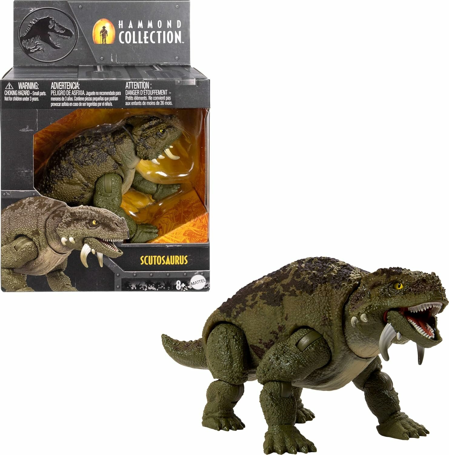 Фигурка Mattel Jurassic World Hammond Collection Скутозавр HFG54_JDJ08