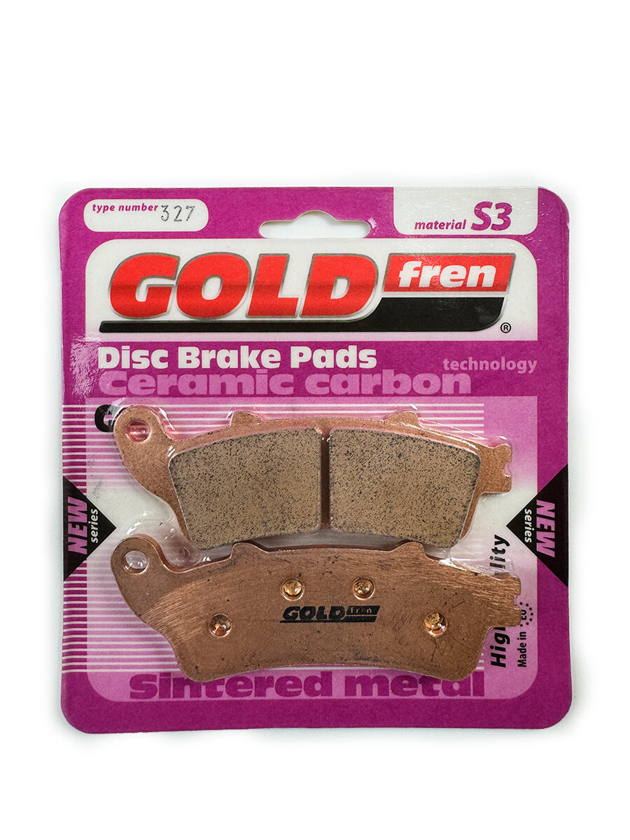 Колодки тормозные GOLDfren 327 S3 кросс TRW MCB840, SBS 880, EBC FA 261/2 оригинал