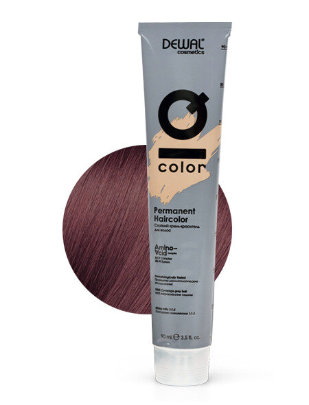 Краска для волос перманентная 5.5 (светлый махагоновый брюнет) Dewal Cosmetics IQ COLOR, 90 мл