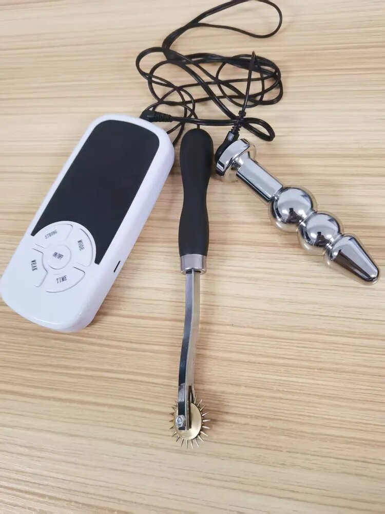 Колесо Вартенберга игольчатый стимулятор БДСМ Металл Электрошок Анальная пробка