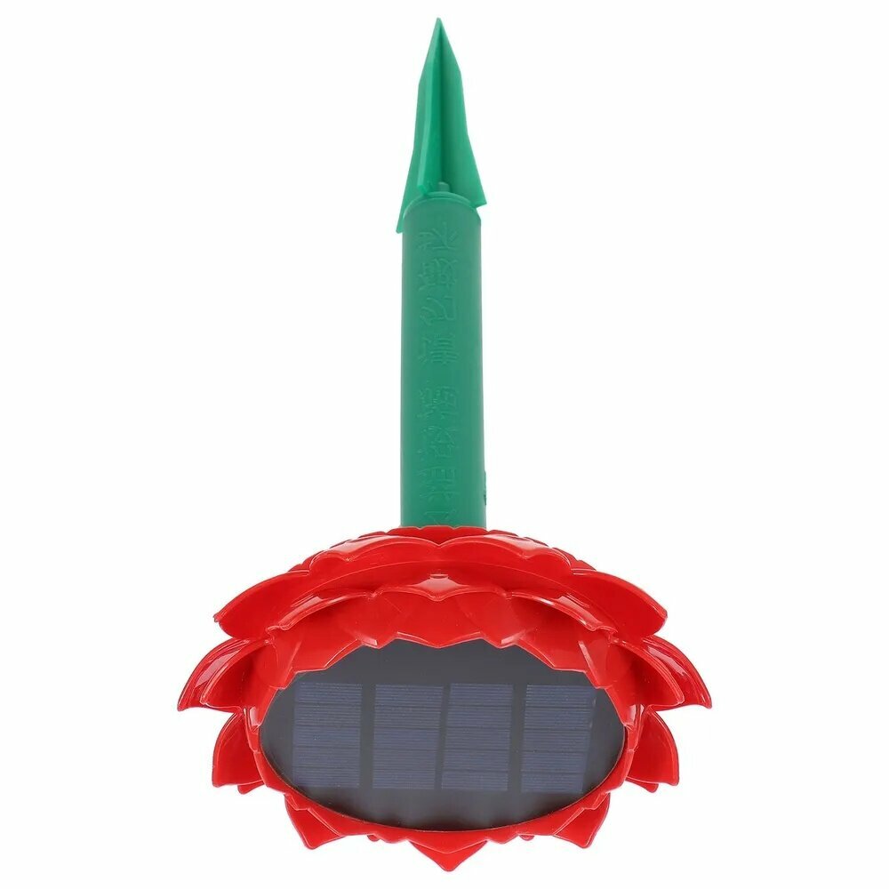 Водонепроницаемая портативная колонка красного цвета с солнечной панелью для улицы