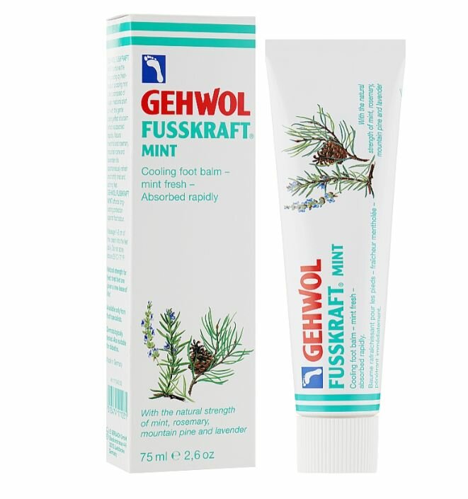 Gehwol - Gehwol Fusskraft Refreshing Cream (Mint) Мятный охлаждающий бальзам для ног 75 мл