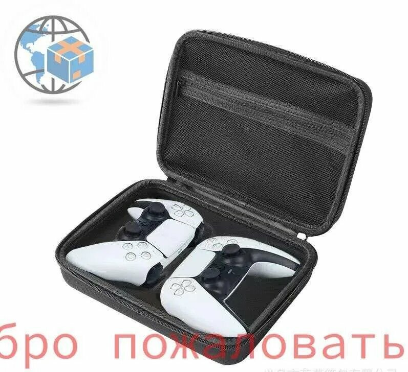 Защитный чехол для хранения джойстика Sony Playstation 5, сумка для геймпада DualSense PS5, PS4, кейс для Xbox One, Nintendo Switch Pro, Series S, X, серый