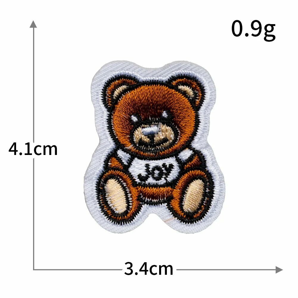 Термонаклейки с вышивкой животные Scp Коричневый, R3535