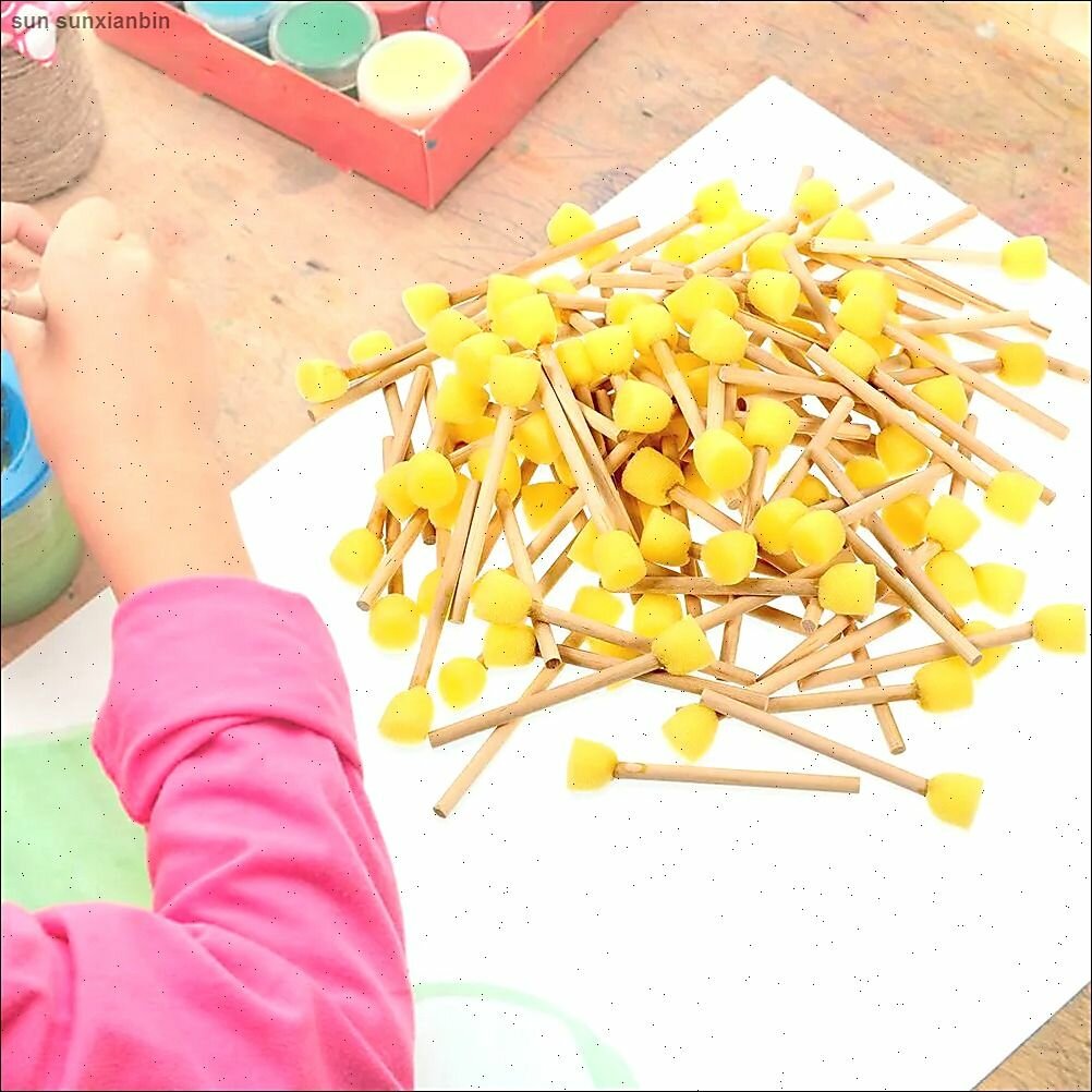 Детские губки для рисования, 20 шт. Мягкие, круглые, художественные.