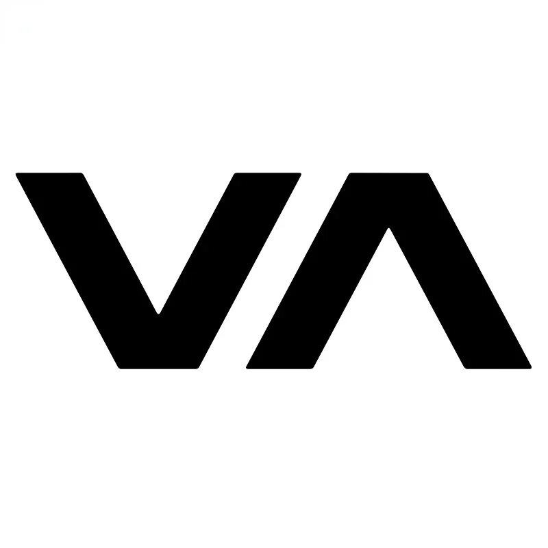Наклейка Rvca Va Ruca Surf, 25 см, черный