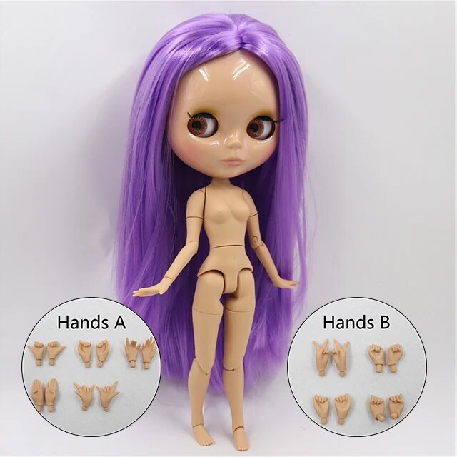 DBS Blythe кукла 1/6 шарнирная загадочная кожа 30 см nude doll with hands6