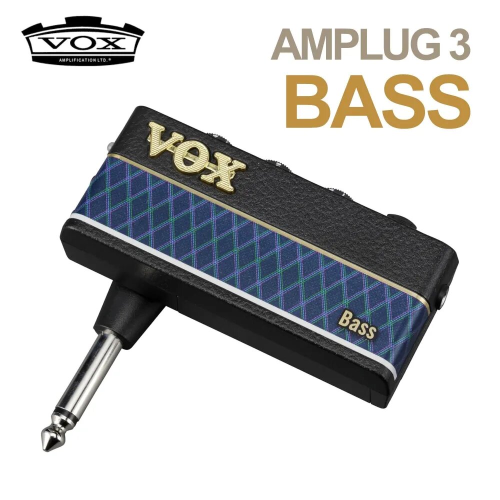 Vox amPlug 3 Series Bass Профессиональный гитарный усилитель для наушников