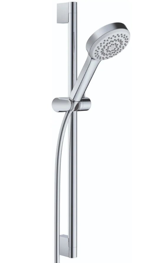 Душевой гарнитур Kludi DIVE S 6861005-00 хром, глянцевый, латунный, лейка для душа со шлангом и штангой