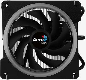 Устройство охлаждения AEROCOOL кулер, для Soc AM5, AM4, 1200, 1700, 1851, черный, 4 pin, 13-24 дБ, Al+Cu, 125 ВТ, 480 гр (CYLON 3H ARGB PWM 4P)