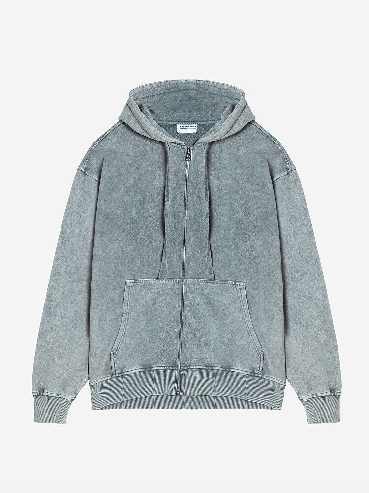 Толстовка Washed Full Zip French Terry Hoodie